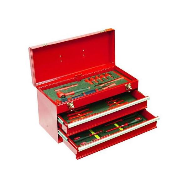 【仕様】●型番：TEVSETFULL　●入数：１Ｓ　●差込角（ｍｍ）：９．５●ケース寸法（ｍｍ）間口：５３０●ケース寸法（ｍｍ）奥行：２２０●ケース寸法（ｍｍ）高さ：２９０●セット内容（点）：２９　●ＩＥＣ６０９００規格品　●皮膜部：特殊樹...