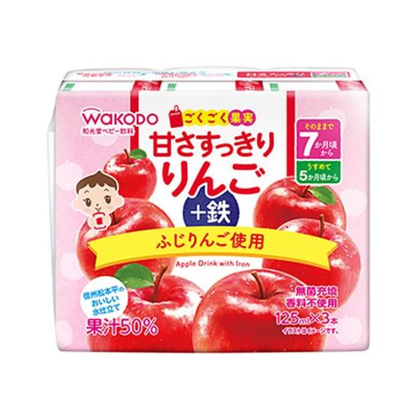 【商品説明】お子さまのための品質とおいしさを大切にしたベビー飲料。すっきりごくごく飲める野菜系飲料。【仕様】●原材料：りんご（アメリカ）／ピロリン酸第二鉄●アレルゲン情報：りんご●対象年齢：７か月ごろから●賞味期限：１年●ストロー付き紙パッ...