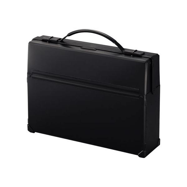 【仕様】開口部が大きく左右に開くトップインタイプ。Ａ４ゆったりサイズで、フリーパーテーションの位置を変えればＢ５サイズを並べて入れることもできます。　●色：黒●サイズ：Ａ４●外寸法：縦２９５×横４００ｍｍ（グリップを含む高さ：３４０ｍｍ）●...