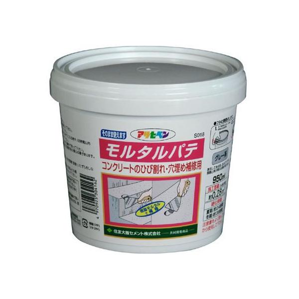 【商品説明】●　そのまま使えて、収縮が少ないペースト状の樹脂モルタルです。●　屋内外に使用でき、耐久性、固着力が抜群です。●　補修後、水性塗料が塗れます。●【用途】屋内外のコンクリート・モルタル・ブロック面のひび割れ・穴埋め補修。※絶えず水...