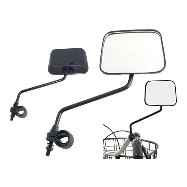 【商品説明】ハンドル部に取り付け簡単。背後の乗用車やバイクなどを確認できます。【仕様】●サイズ：２５２×２６×１９５ｍｍ●重量：約２０７ｇ●素材：ミラー部＝ポリプロピレン（鏡面：ガラス）、芯棒＝鉄（電着塗装）、取付バンド＝ナイロン、調整パッ...
