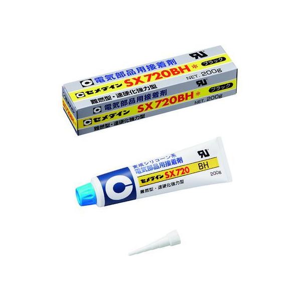 【商品説明】●コンデンサー、コイルなどの回路基盤の固定に。電源、トランスなどの絶縁シールに。電子部品の防水シールに。●難燃タイプ（UL94V−0認定）の接着剤です。●一液常温湿気硬化型弾性接着剤です。●初期立ち上がりが速く、耐久性に優れます...