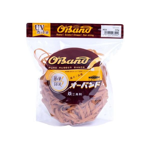 【仕様】●番手：＃６２０●色：アメ色●容量：５００ｇ●折径（内径）：２４０ｍｍ（１５２ｍｍ）●材質：天然ゴム●推奨結束範囲：９８０〜１０６０ｍｍ●切幅：６ｍｍ●厚み：１．１ｍｍ●入数：約１６５本●注文単位：１袋　※内容量の本数は、平均値から...