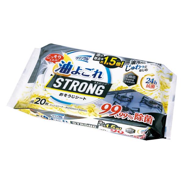 【商品説明】コンロや換気扇等、キッチンまわりの汚れ落としに。セスキ炭酸ソーダと界面活性剤で、しつこい油汚れをスッキリ落とします。除菌・抗菌効果で拭き上げ後もサッパリ衛生的です。【仕様】●注文単位：１個（２０枚）　<ジェットプライス&g...