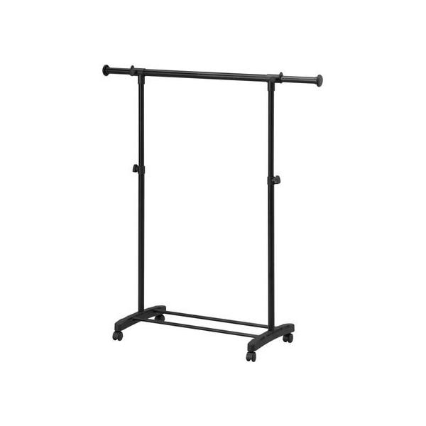 【商品説明】ハンガーパイプの端が横に伸縮するので、より多くの衣類が収納できます。ハンガーパイプの高さは約９０〜１５０ｃｍの間で、無段階調整可能です。服の丈に合わせて、ストッパーをゆるめて伸縮させ、高さを固定できます。クローゼットに追加できた...