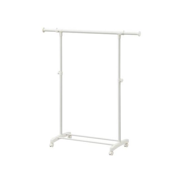 【商品説明】ハンガーパイプの端が横に伸縮するので、より多くの衣類が収納できます。ハンガーパイプの高さは約９０〜１５０ｃｍの間で、無段階調整可能です。服の丈に合わせて、ストッパーをゆるめて伸縮させ、高さを固定できます。クローゼットに追加できた...