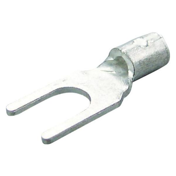 【商品説明】●接触面（舌部）の取り付け穴の一方が開いており、ねじを完全に外さなくても取り付けることができる裸圧着端子です。【仕様】●型番：2Y-3　●入数：100個　●電線抱合範囲より線（［［MM2］］）：1．04〜2．63　●外形寸法（m...