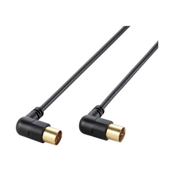 【商品説明】アンテナコンセントの出力端子と、ＴＶチューナー内蔵のパソコン、テレビ、ビデオ、ＢＳ／ＣＳチューナーなどの入力端子を接続するアンテナケーブルです。壁面のアンテナコンセントなど狭い場所での接続にも使いやすいＬ型プラグを片側のコネクタ...