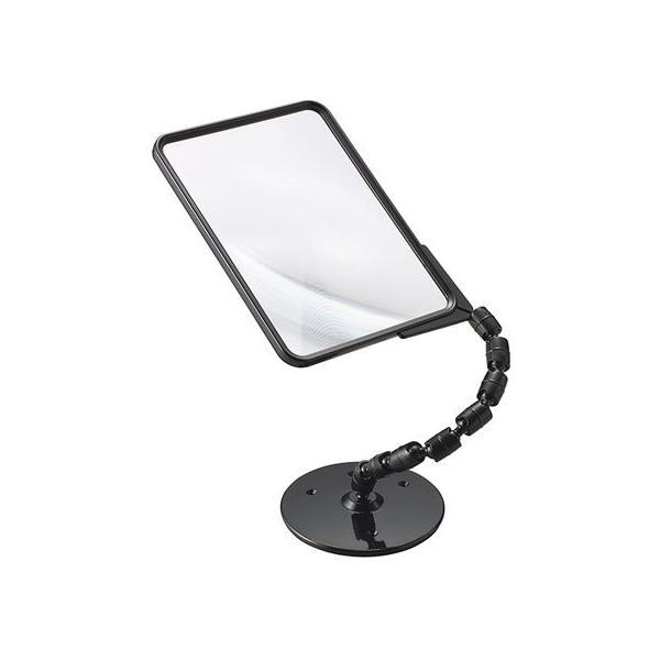 【商品説明】ハンドフリーで作業にも便利な、大型レンズのスタンド型のルーペです。高画質ワイドレンズを使用。自分の見たい位置に曲げられるので幅広い用途にお使い頂けます。使わないときはアームを折りたたんでコンパクトな状態で保管可能です。【仕様】●...