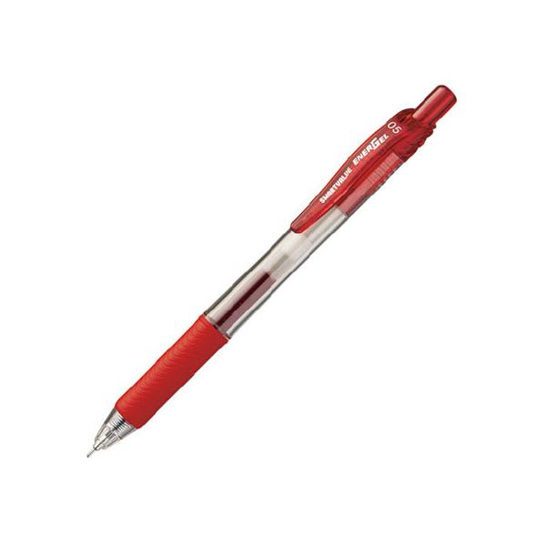 【商品説明】筆記の際に視野が広がり、見やすく、書きやすいボールペンです。【仕様】●ゲルインクボールペン（ノック式）●ボール径：０．５ｍｍ●インク色：赤●本体長：１４７ｍｍ●軸径：１１．０ｍｍ●替芯：ぺんてるＸＬＲＮ５、ＸＬＲＮ５−Ｂ５●ＪＯ...