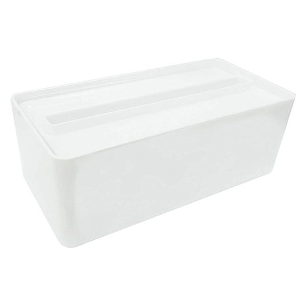 【商品説明】シンプルなデザインのペーパータオルケースです。ティッシュを入れてもご使用いただけます。フタの重みで紙が取り出しやすく、フタが下がっていくから、残りがすぐに分かります。いろんなサイズのペーパーが入る大きめサイズ。　袋のままでも入り...