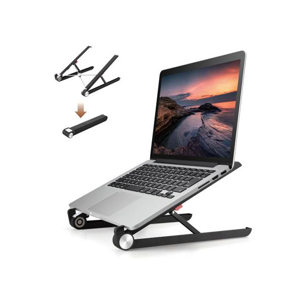 【商品説明】コンパクトに折りたたんで収納・持ち運びが出来るポータブルノートＰＣスタンドです。ノートＰＣの画面部分を上げることで目線をあげることができ、ＰＣ作業時の姿勢を改善することができます。コンパクトに折りたたんでカバンに収納することが出...