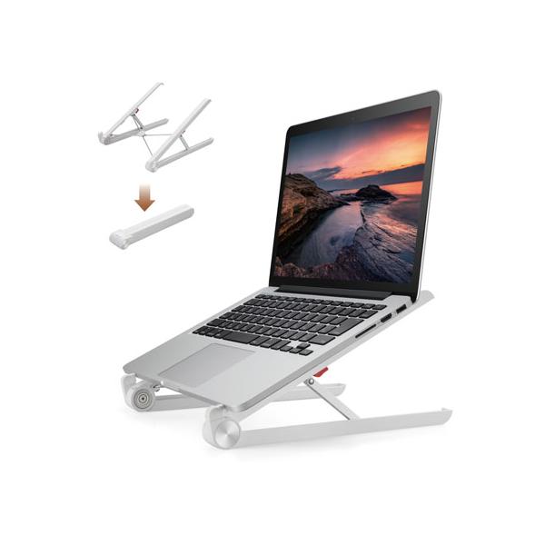 【商品説明】コンパクトに折りたたんで収納・持ち運びが出来るポータブルノートＰＣスタンドです。ノートＰＣの画面部分を上げることで目線をあげることができ、ＰＣ作業時の姿勢を改善することができます。コンパクトに折りたたんでカバンに収納することが出...