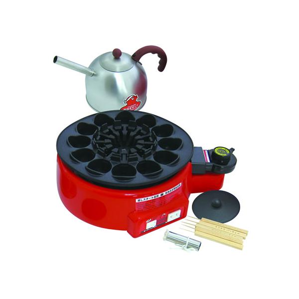 【商品説明】たこ焼きの生地をつぼの中に流し入れ、モータースイッチをＯＮにすると「自動返し運転」がスタート！５〜６回ほど回転を繰り返すと、まん丸たこ焼きの出来上がり【仕様】●製品寸法：３６０×３０４×Ｈ１３８ｍｍ●材質：本体／ポリプロピレン樹...