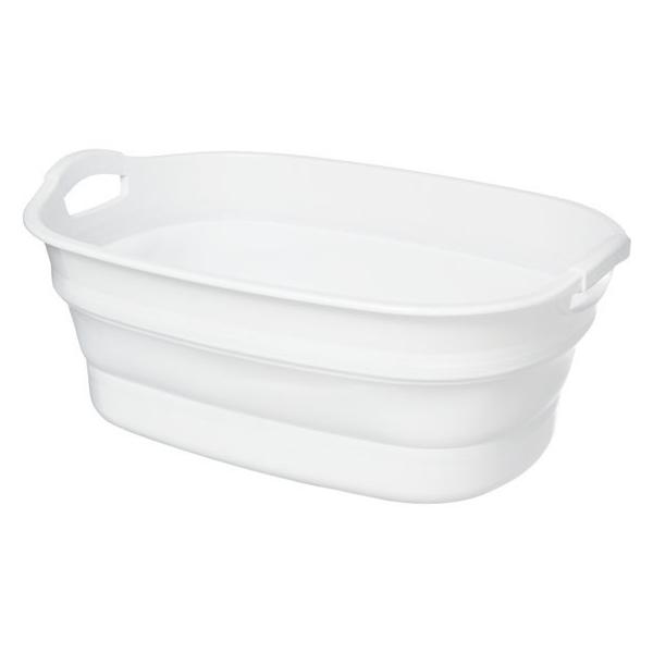 【商品説明】やわらか素材のワイドサイズなソフトタブ　使用後はたたんでコンパクトに収納できます　ペットバスとしての使用や、大きな野菜や果物を洗う時に、こどもの水遊びに、洗濯カゴとして、上履き・スニーカーの洗濯用にと、様々な場面で活躍します　水...