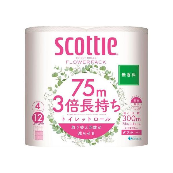 【商品説明】たっぷり使えて取替えの手間を軽減　省スペース化で保管もスッキリ　家庭用トイレホルダー適応サイズ　無香料　メーカー独自のふんわりキープ長巻製法によるやわらか長持ちトイレットロール　パルプ＋紙パックリサイクルパルプ【仕様】●長さ：ダ...