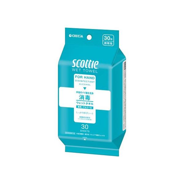 【商品説明】清潔さのある白を基調としたシンプルデザイン。　殺菌成分配合で見えないバイ菌をしっかり消毒。サッとキレイに。　さっぱりとしたしたふきごこちの、ふんわり厚手シート。　３０枚入りの携帯用。【仕様】●仕様：本体（携帯用）●シートサイズ：...