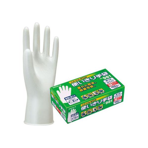 【商品説明】左右両用タイプのため、片手でも使えて経済的です。薬品・油・グリスに優れた耐性があり、突き刺しにも強い丈夫な手袋です。指先の感触が生かせる薄くてソフトな手袋で、裏面は着脱に便利なスベリ加工つきです。【仕様】●サイズ：Ｍ（全長／約２...