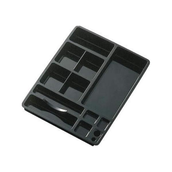 【商品説明】デスク袖の最上段引出しに最適です。【仕様】●色：ブラック●寸法：幅３２０×奥行４２５×高さ４８ｍｍ●材質：ポリプロピレン樹脂製　<ジェットプライス>