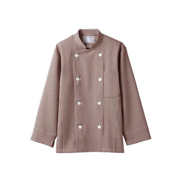 【仕様】●ギンガムチェック（ポリエステル１００％）●右前、左前どちらでも着用可能●左胸ポケット付き●男女兼用　<ジェットプライス>