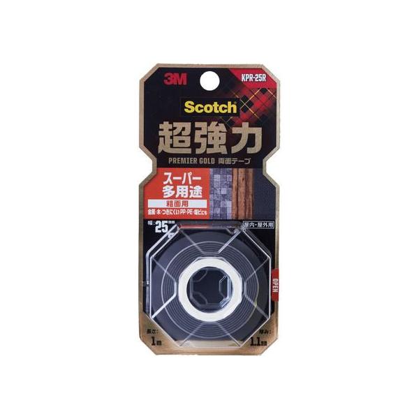 【仕様】●品番：ＫＰＲ−２５Ｒ●サイズ：幅２５ｍｍ×長さ１．０ｍ×厚み１．１ｍｍ●テープ色：グレー●屋内／屋外用●接着できる素材：金属（鉄・アルミ・ステンレス）、内装タイル、ベニヤ板／合板、軟質／硬質塩化ビニル、ガラス、硬質ゴム、ポリプロピ...