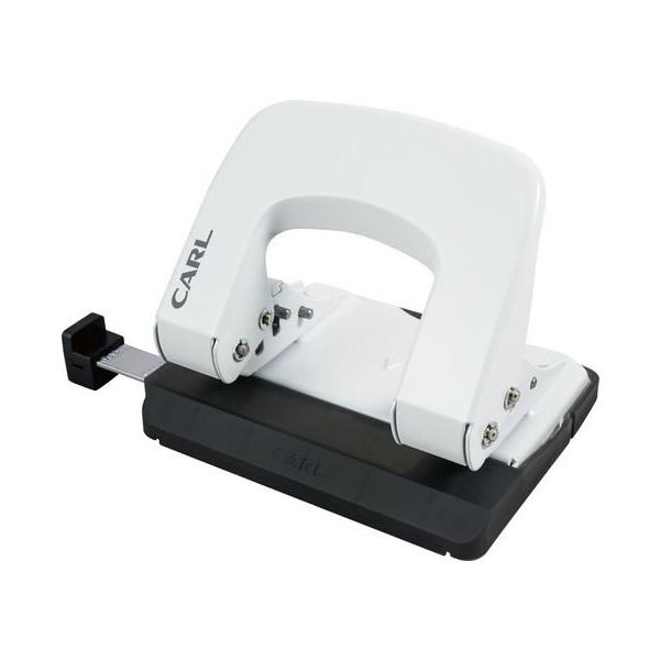 【商品説明】軽い力で穴あけできる２穴パンチです。　内部にもうひとつのテコを加え２つのテコを連動させることにより、パンチ本体のサイズを大きくすることなく軽あけを実現しました。　用紙の位置合わせに便利なゲージは耐久性に優れた金属製です。　紙を置...