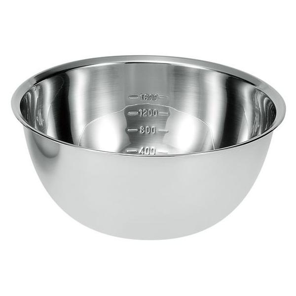 【商品説明】深型で作業しやすく、使いやすい。　それぞれのサイズに目盛表示がついていて便利。　ボウルの中にパンチングボウルがぴったりセットできるサイズ。　目盛表示（満水容量）／４００・８００・１２００・１６００ｍｌ（約２．６Ｌ）【仕様】●製品...