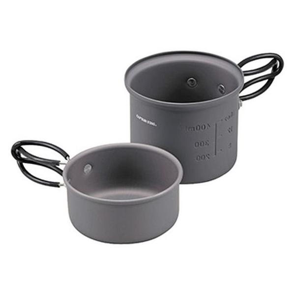 【商品説明】軽量で熱伝導に優れたアルミ製ソロクッカーセット。　クッカー表面には耐食性の高い硬質アルマイト加工（陽極処理）済み。　調理に便利な目盛り付き。　収納バッグ付き。１人用。トレッカーアルミソロクッカーセット［Ｓ］は、トレッカーソロクッ...