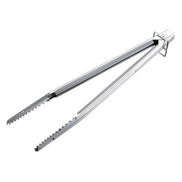 【商品説明】ソロキャンプに最適なスリムタイプのトング。料理用トングとしてはもちろん、炭用のトングとしても使えます。卓上焼肉用のトングとしても便利です。　収納ストッパーで固定すると、トングの先端が卓上に付かず置けます。　炭用のトングとしても使...