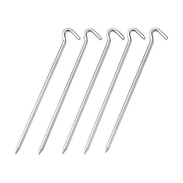 【商品説明】丈夫なスチール製ペグ【仕様】CG_09●製品サイズ：φ７×２６５ｍｍ　●収納サイズ：８０×１５×３４０　●重量：８０ｇ（１本）　●材質：鉄（亜鉛めっき）　●原産国：中国　<ジェットプライス>　M-8394　M8394...