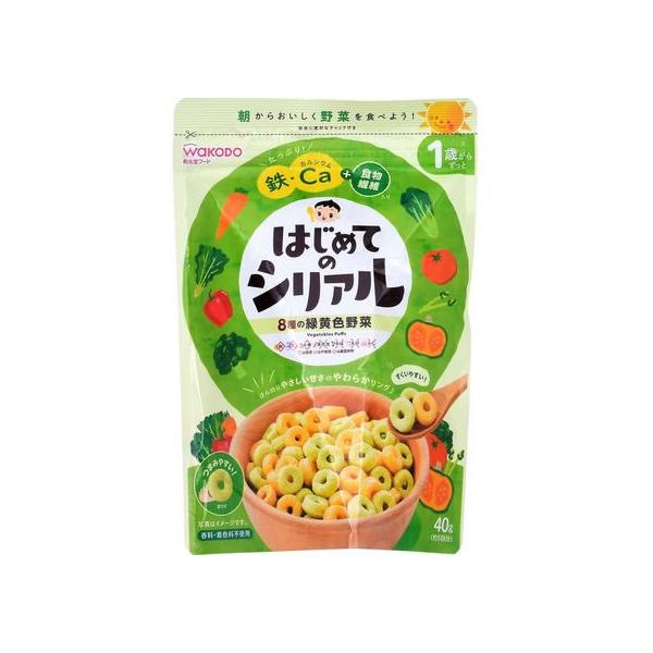 【商品説明】【１歳から】手軽に苦手な野菜が摂れる緑黄色野菜入りのシリアル。【仕様】●内容量：４０ｇ　●原産国：日本産　●対象年齢：１歳ごろから　【使用上の注意】　お子さまが一度に頬張らず、じゅうぶんにかみくだいて、上手にのみこみ終わるまで、...