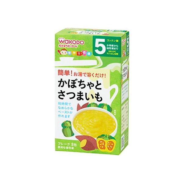 【商品説明】【５か月頃から】お湯を加えるだけ！簡単に短時間で離乳食♪【仕様】●内容量：２．３ｇ×８包　●成分　【原材料名】　かぼちゃ、デキストリン、小麦粉、でん粉、さつまいも、マッシュポテトフレーク、麦芽糖、植物油脂、酸化防止剤（ビタミンＥ...
