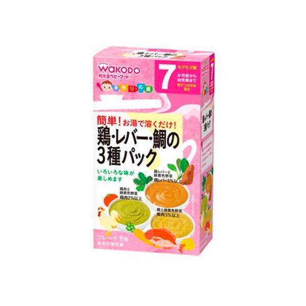 【商品説明】【７か月頃から】離乳食作りに便利な鶏肉、鶏レバー、鯛を使った、たんぱく素材の詰合せです。おかゆに混ぜたり、野菜を加えたりと、いろいろなメニュー作りにお使いください。【仕様】●内容量：1箱　●発売元／製造元／輸入元　アサヒグループ...