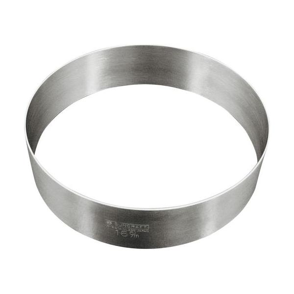 【商品説明】１８−８ステンレス製の丸型セルクル（ケーキリング）。【仕様】●サイズ：外径１８０×高さ４０ｍｍ●材質：１８−８ステンレス　<ジェットプライス>