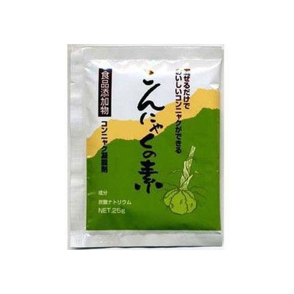 【商品説明】まぜるだけで、おいしいこんにゃくが作れる！【仕様】●内容量：２５ｇ×５袋　●成分　［原材料］　炭酸ナトリウム　●保存方法　◆直射日光の当たる所や高温になる所には置かないでください。　●使用方法　［こんにゃくの作り方］　１、生芋の...