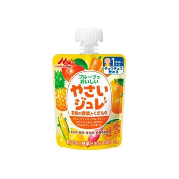 【商品説明】【１歳頃から】チュウチュウ飲める、野菜汁＋果汁＝１００％のジュレ【仕様】●内容量：７０ｇ　●成分　【原材料】　果実（りんご、パインアップル、オレンジ、レモン）、野菜（にんじん、かぼちゃ、とうもろこし、さつまいも）、果糖ぶどう糖液...