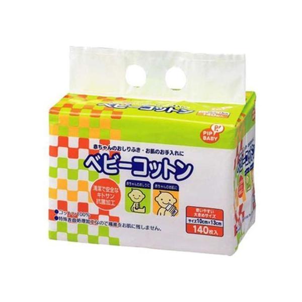 【商品説明】ソフトな肌ざわりで使いやすい大きめサイズ【仕様】●内容量：１４０枚　●成分　【材質】　コットン１００％　●保存方法　乳幼児の手の届かない所に保管してください。　●サイズ／カラー　【サイズ】　１０×１３ｃｍ　●使用上の注意　ご使用...