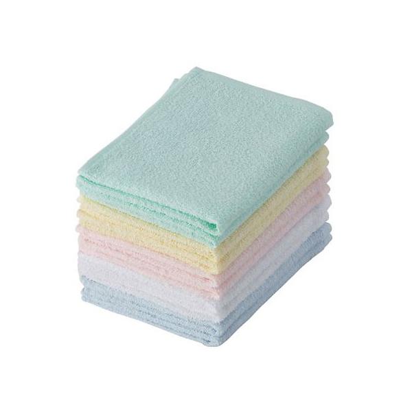 【仕様】●色：ミックス●材質：綿１００％●サイズ：２８０×４００ｍｍ●重量：２５ｇ（１枚あたり）●内容：グリーン・イエロー・ピンク・ホワイト・ブルー各２枚●入数：１袋（１０枚入）　<ジェットプライス>