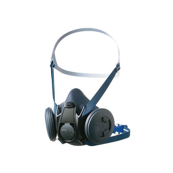 【商品説明】●防じんマスクと防毒マスクの両方の検定に合格しているため、作業環境に応じてフィルタまたは吸収缶のどちらも取り付けられます。●コンパクトな設計で溶接面や保護めがねも併用できます。【仕様】●サイズ：Ｌ●面体材質：シリコンゴム●重量：...
