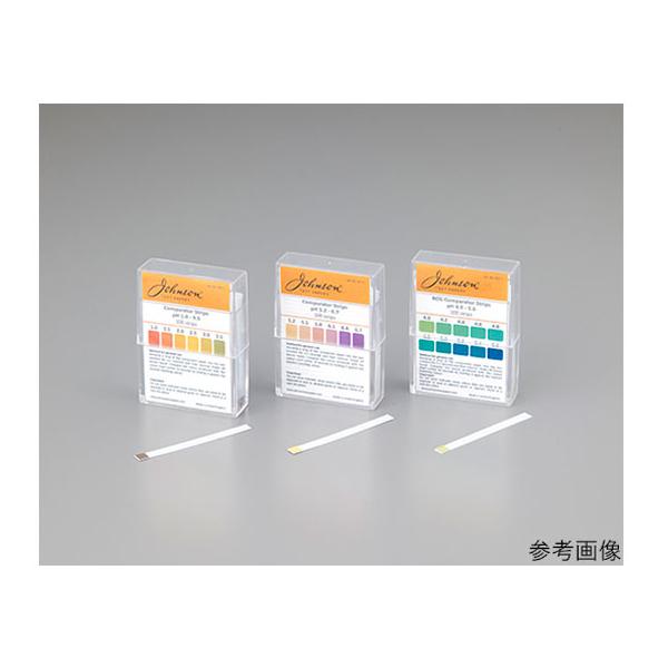 【仕様】●ｐＨ測定領域：４．０〜１０．０●ｐＨ測定目盛間隔：０．５●変色切片数：３●材質：（スティック部）ＰＶＣ（塩化ビニル樹脂）・（試験紙部）紙●サイズ：５×８５ｍｍ●プラスチックケース入●入数：１ケース（１００枚入）●生産国：英国
