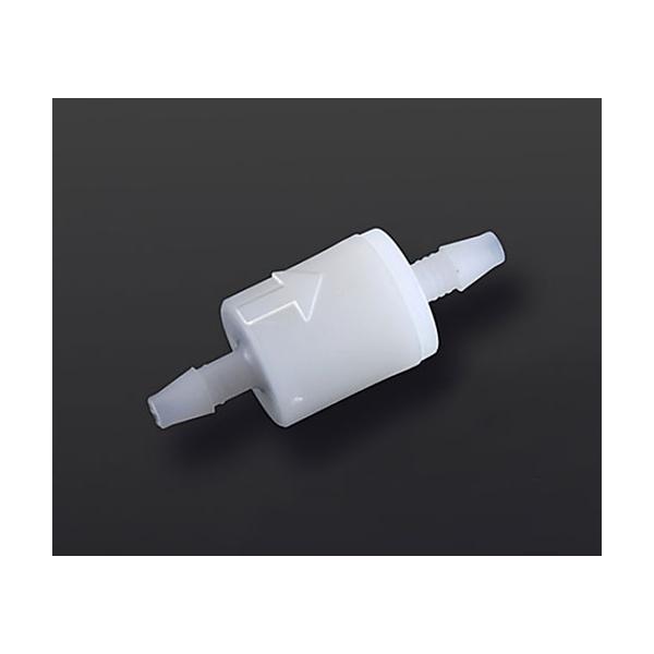 【仕様】●材質：ボディ／ＰＰ、スプリング／ＳＵＳ３０２、ボール／ＳＵＳ３１６、内蔵シール／ＥＰＤＭ●適用チューブ内径：シリコンチューブ２、３ｍｍ、１／８”●最大径×Ｌ：１３×３５ｍｍ●耐熱＋６０℃●耐圧：８６０ｋＰａ●Ｃｒａｃｋｉｎｇ　Ｐｒ...