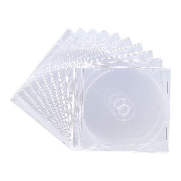 【商品説明】薄さ約５ｍｍと従来のＣＤケースの約半分なので省スペースにＣＤを収納できます。　１００％バージンＰＳ樹脂材を使用しており臭いが少なく耐久性も高い高品質なプラケースです。　ＤＶＤ、ＣＤはもちろんブルーレイメディアの保管にも最適です。...