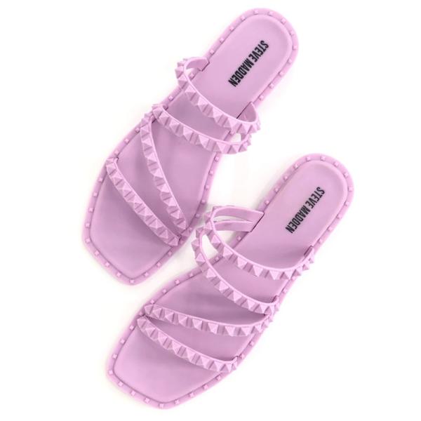 ■ブランド Steve Madden スティーブマデン ■商品名 Skyler-J Studded Jelly Slide■商品状態新品未使用・並行輸入品 ■色 Lilac ■詳細 シンセティック アッパーヒールの高さ 1.5cm