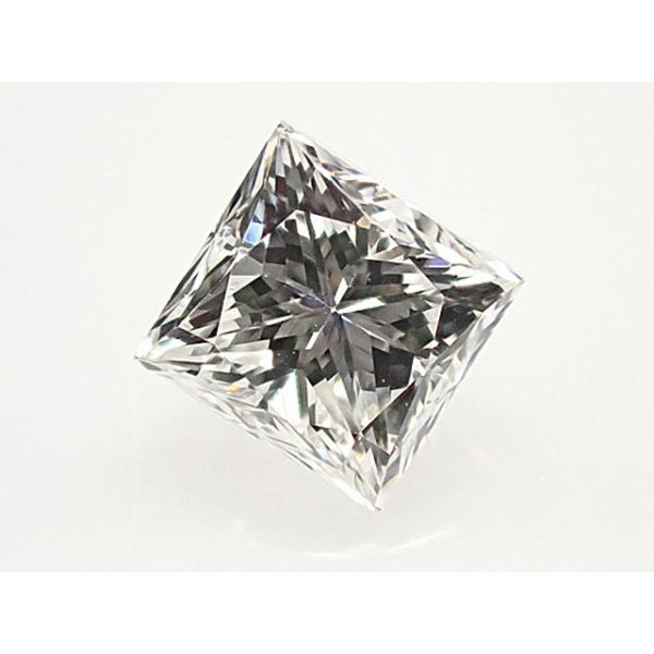 ダイヤモンド ルース0.481ct　F　VS1　プリンセスカットクリアな高品質の、プリンセスカット ダイヤモンド！ガードルが厚いため、見た目は やや小ぶりながらも、０．５ctにも迫る、充分な存在感です。クールな輝きを、ぜひ、お洒落なジュエリ...