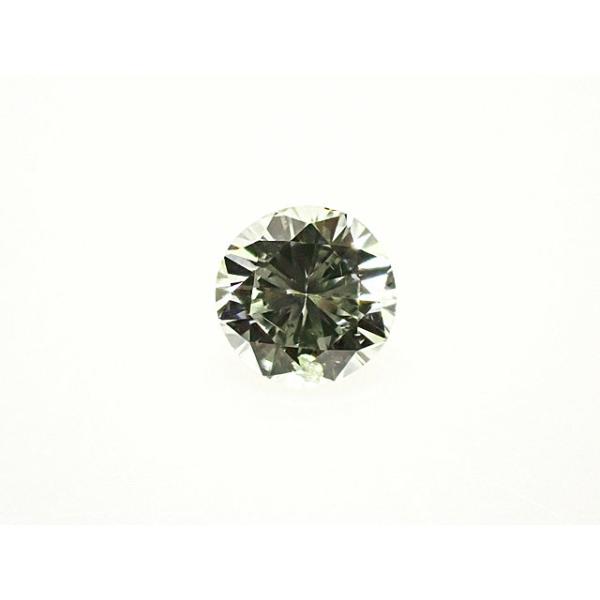 グリーンダイヤモンド ルース0.115ct　VERY LIGHT YELLOW GREEN　SI2ベリーライトの 淡〜い色合いながら、涼やかな イエローグリーンのダイヤモンド！ガードル裏に、細かな自然の面キズや、小さな 帯橙褐色のインクルー...