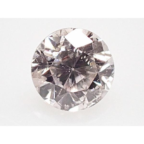 ピンクダイヤモンド ルース0.244ct　FAINT PINK　I1カラーレスと並べて 微かにわかる、ほのかに淡い、パープリッシュなピンクカラー！ルーペで覗くと、小さな細かいカーボンなど、主に片側にインクルージョンはありますが、ダイヤの生地...