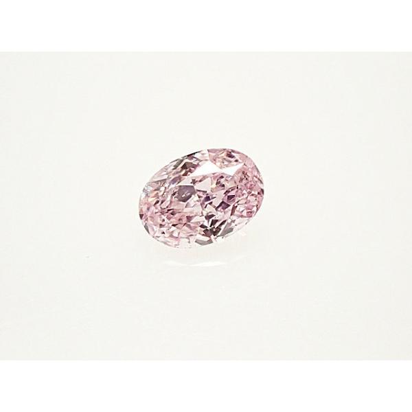 ピンクダイヤモンド ルース0.100ct　FANCY LIGHT PURPLISH PINKSI2明るく キレイな 薄桃ピンクの色合い！テーブル横に うっすらと、わずかに面に達したインクルージョン、石端に 小さな自然の面キズなどありますが、...