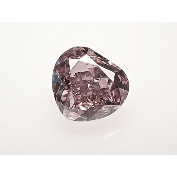 ピンクダイヤモンド ルース0.243ct　FANCY BROWN PURPLE PINK　I1０．２ctアップで、お手頃価格の、ブラウンと パープルを噛んだ、あずきピンクカラー！しっかりと色の乗った、混色ピンクの ダイヤモンドです。先端の ...