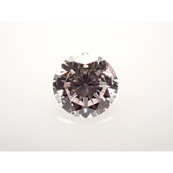 仄かな ピンクダイヤモンド ルース0.134ct　FAINT PINK　SI2カラーレスと並べて、ほのかに感じる、淡く 明るいピンクカラー！ガードル裏に 浅めの生地不足、石端に インクルージョンはありますが、センターがキレイで、透明感があり...