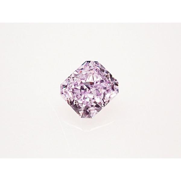 パープルダイヤモンド ルース0.12ct　FANCY PINKISH PURPLE程よく差したピンクみが、明るく、上品な、瑞々しい ピンキッシュパープルの彩り！パビリオン端寄りの ファセットエッジに、小さなナチュラルがありますが、ルーペで見...